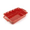 Plat à four rectangulaire Délices rouge 34,5cm PEUGEOT - Ambiance & Styles
