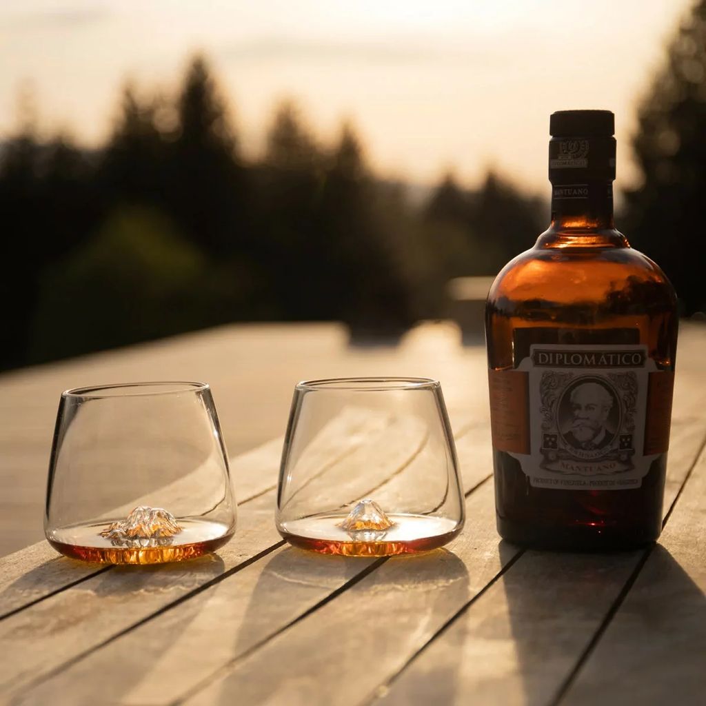 Set de 2 verres à whisky TOPOGRAPHIC Fuji et Denali Alaskan maker ...