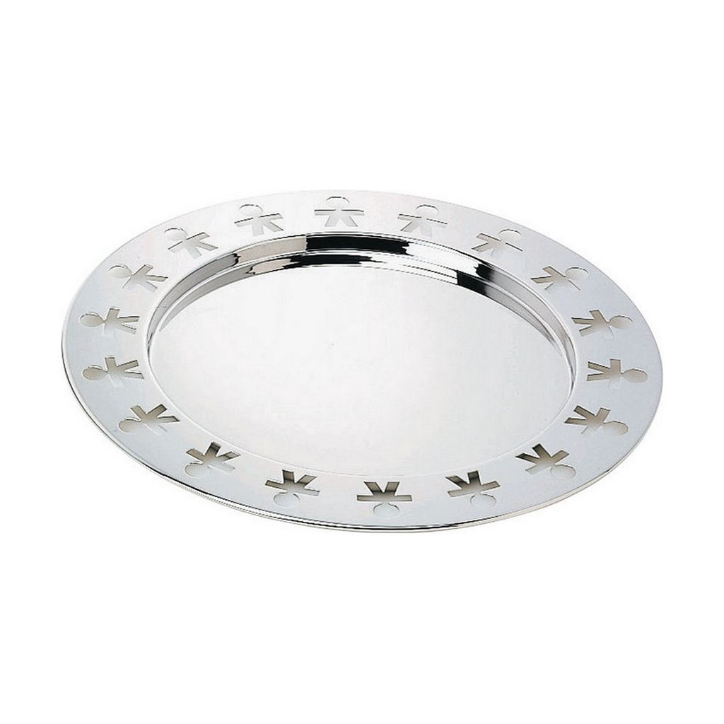Plateau Girotondo 40 cm inox Alessi - Ambiance & Styles
