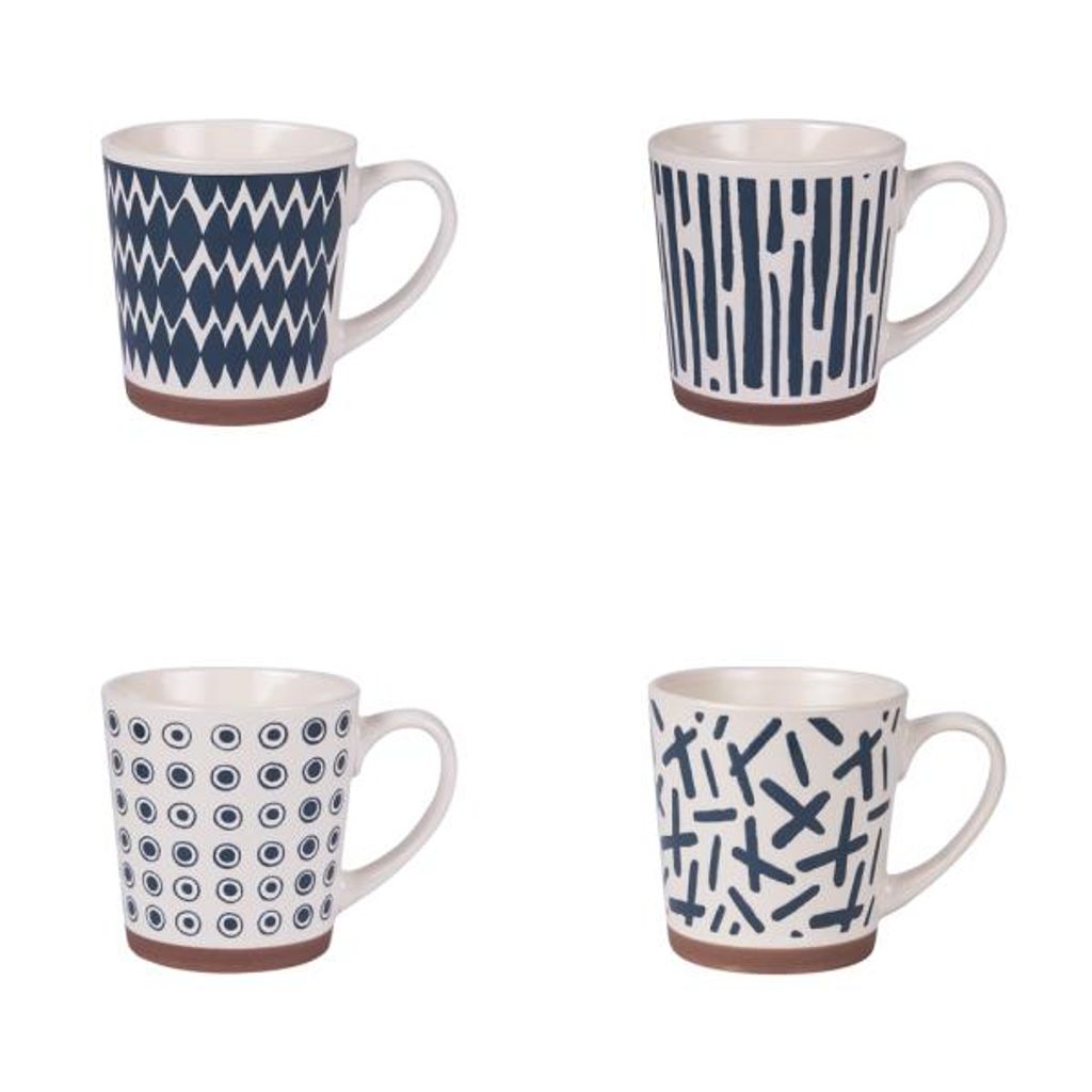 COFFRET DE 4 MUGS FIDJI 34 CL Table Passion - Ambiance & Styles