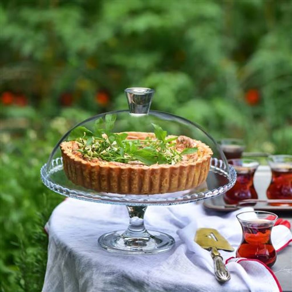 Plat à gâteau + cloche H 28 cm Pasabhace - Ambiance & Styles