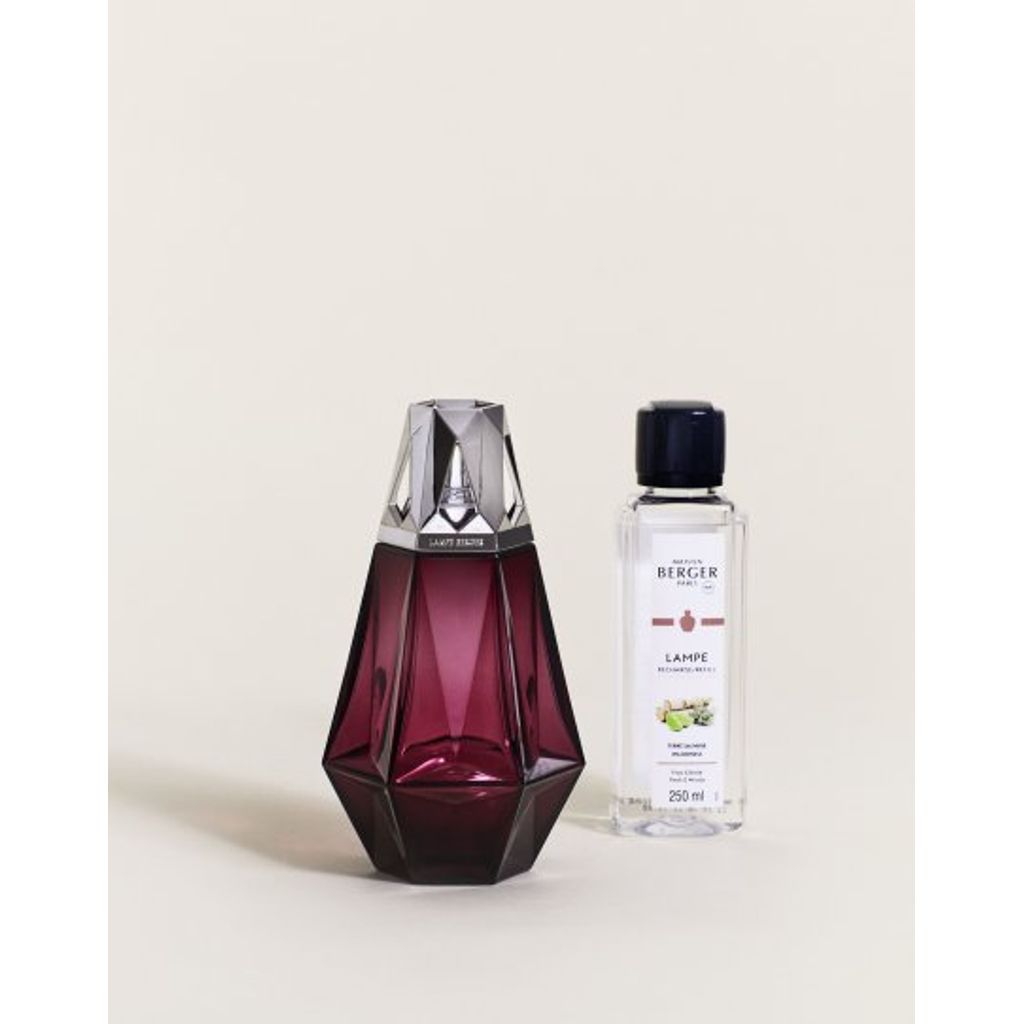 COFFRET LAMPE BERGER PRISME GRENAT 250 ML Maison Berger - Ambiance & Styles