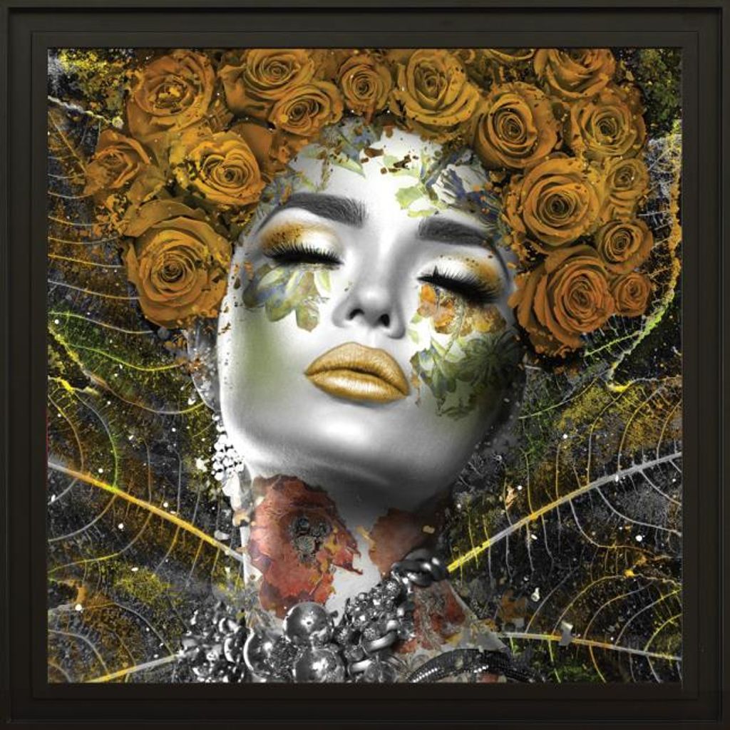 TOILE ROMARIC SAPHIRE 80 X 80 CM Cadr'aven - Ambiance & Styles