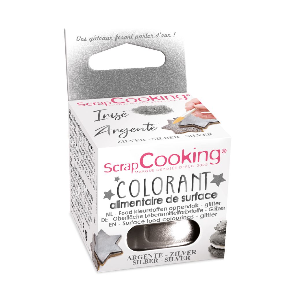 Colorant de surface argent 5g Scrapcooking® - Culinarion
