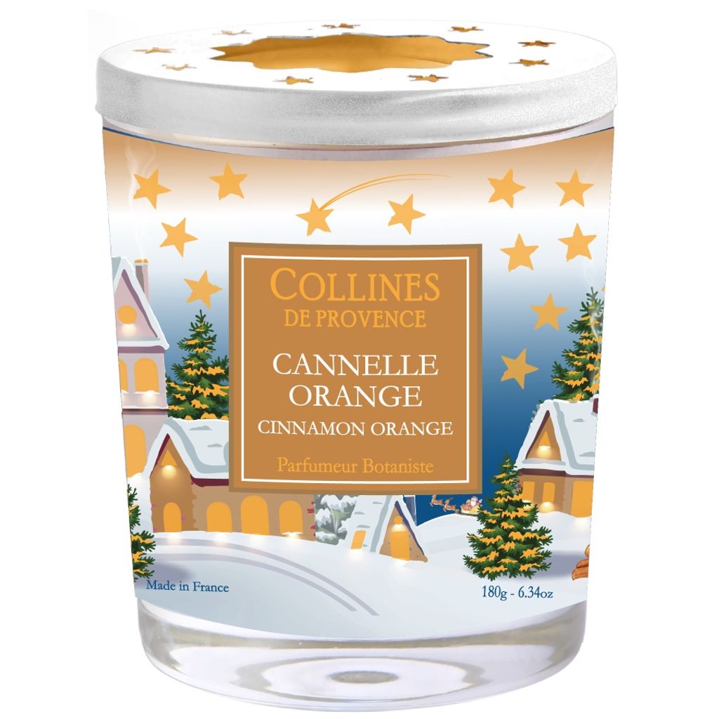 BOUGIE PARFUMÉE CANNELLE ORANGE 180 G Collines de Provence - Ambiance ...