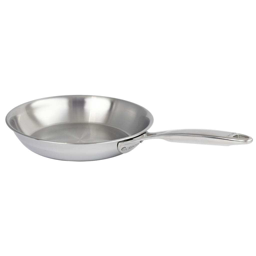 Poêle 24 cm Inox Castel Pro 5 plis Cristel - Culinarion