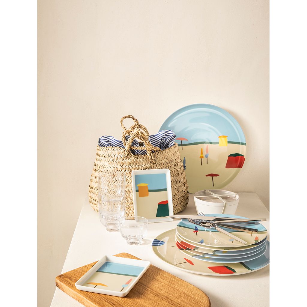 COFFRET DE 6 ASSIETTES à DESSERT DESTINATION MER D 23cm GUY DEGRENNE ...