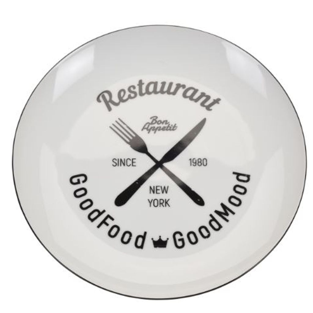 Assiette porcelaine Bistro restaurant - Ambiance & Styles