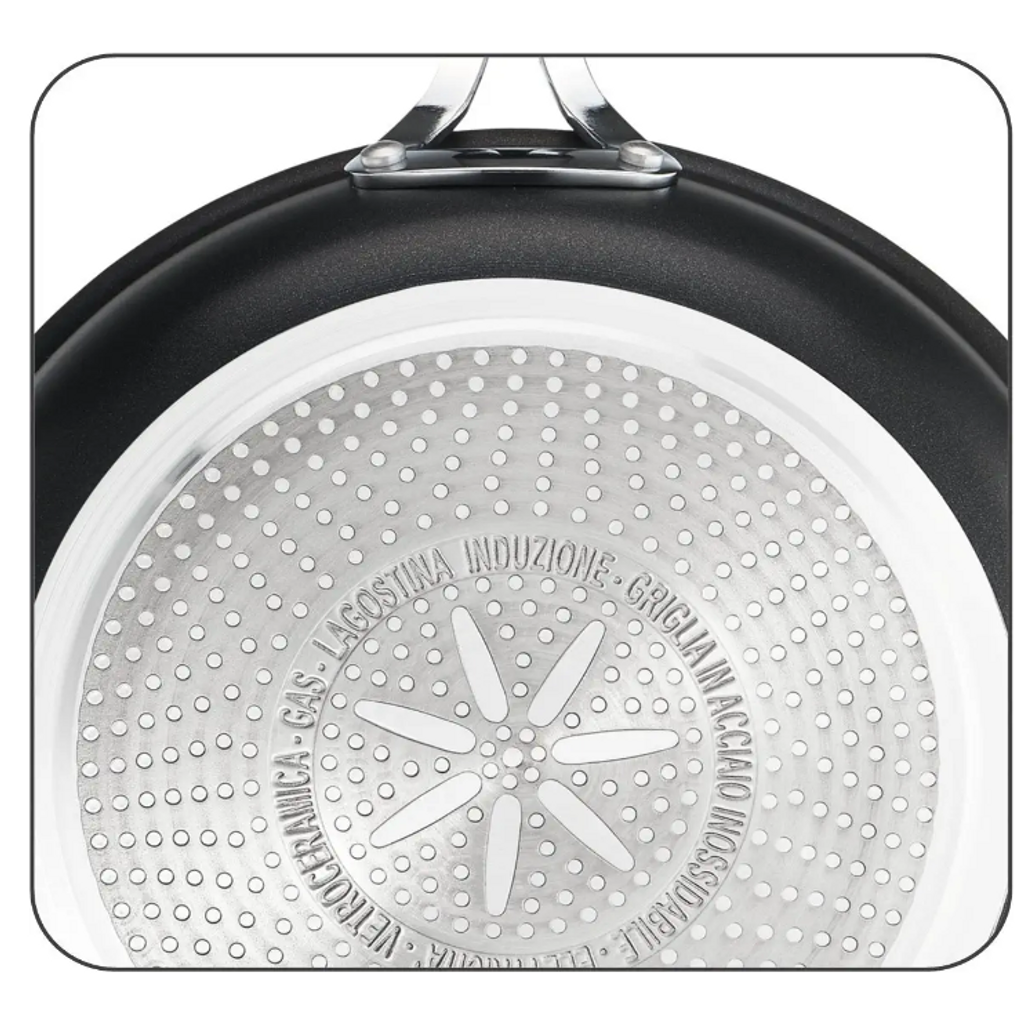 Poêle Tempra inox TITANIUM EXTREME 32CM Lagostina - Culinarion