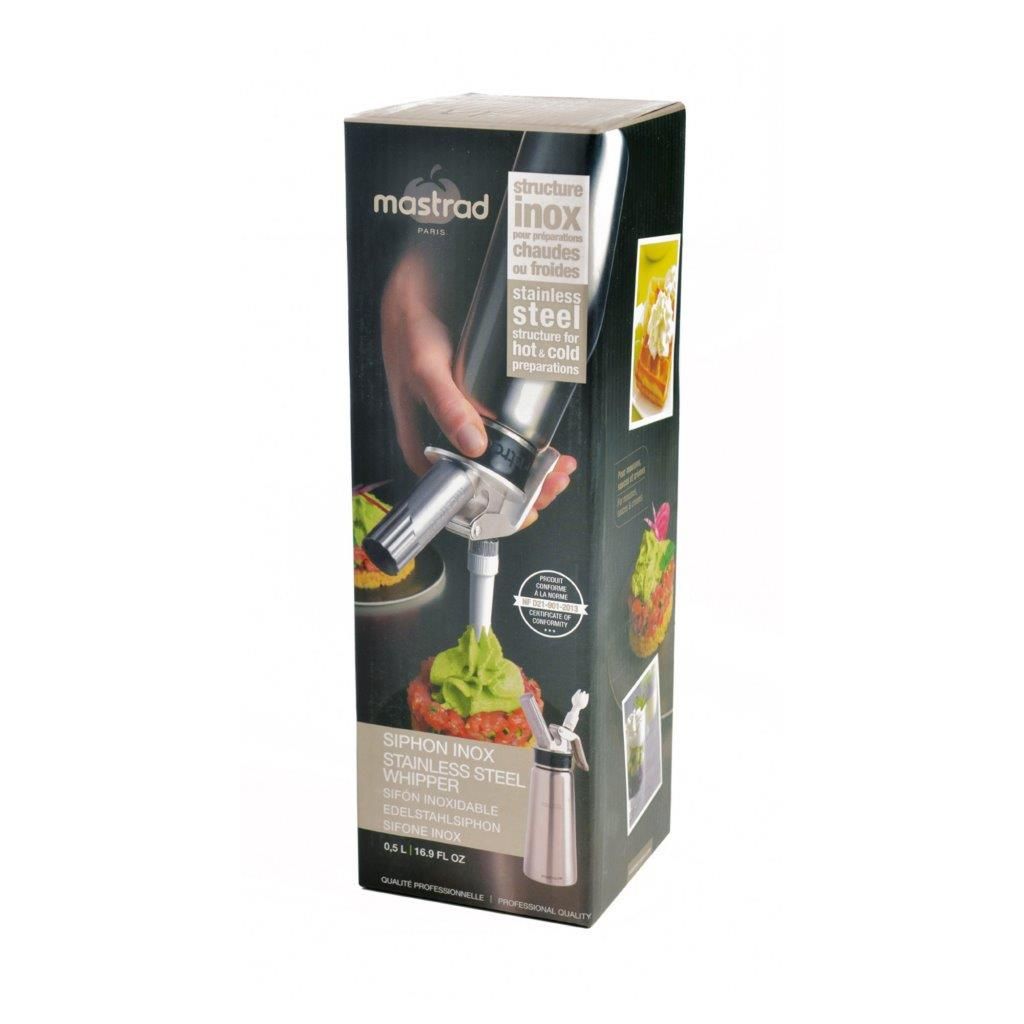 Siphon pro inox 0,5 L Mastrad - Culinarion