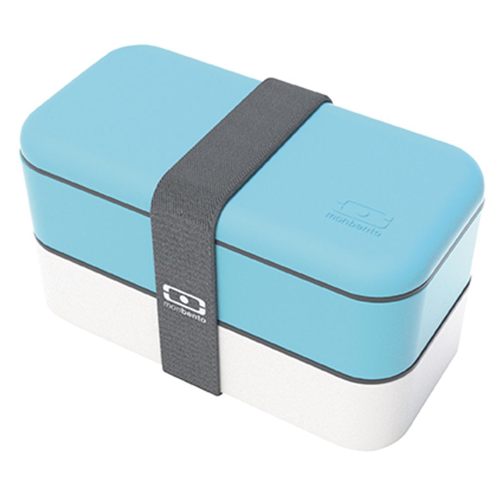 Boîte bento Original MONBENTO bleu ciel/blanc MONBENTO - Ambiance & Styles
