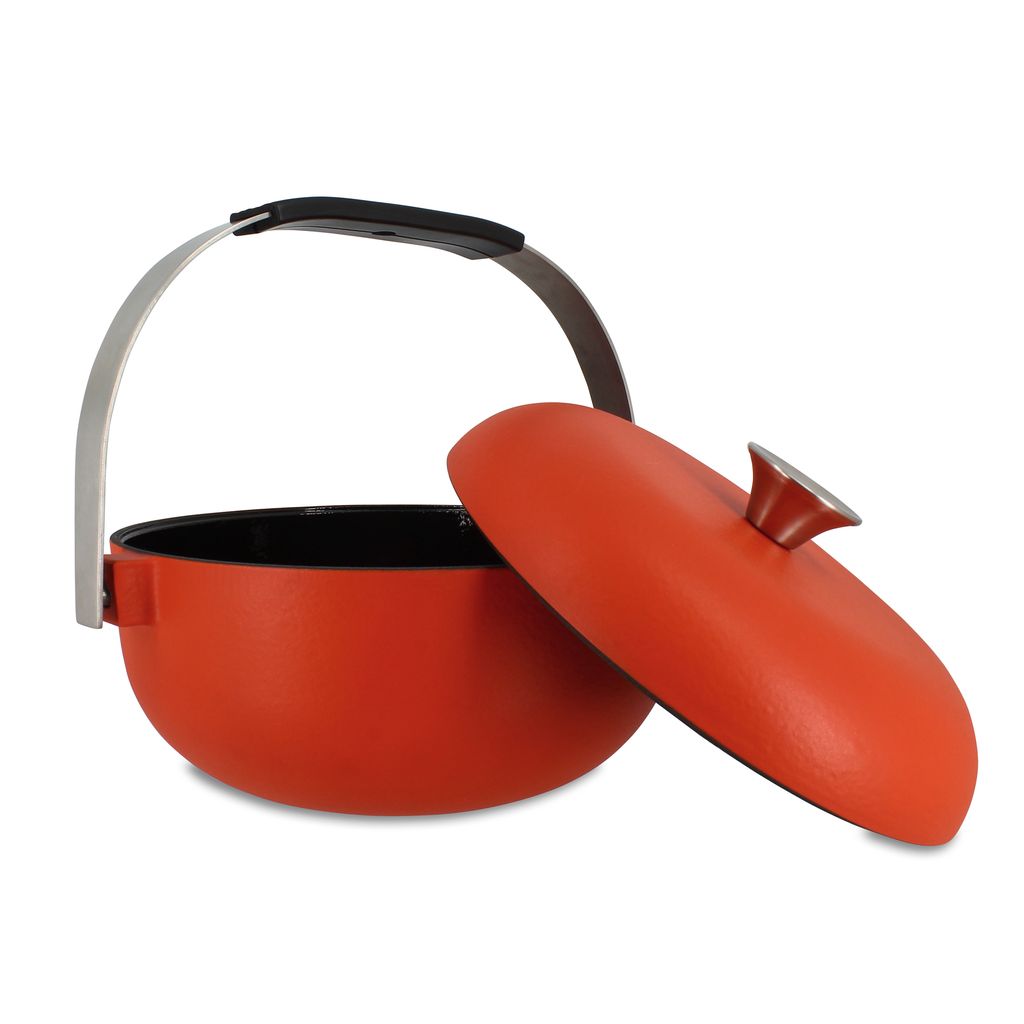 Cocotte en fonte Olaf Paprika 24 cm Ogo - Ambiance & Styles