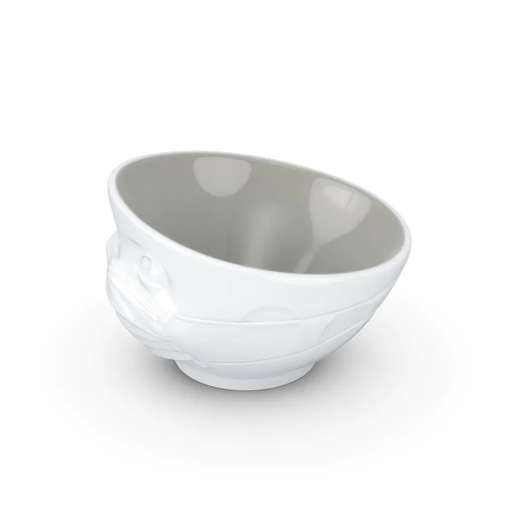 Bol visage Confiant 50cl gris TASSEN - Ambiance & Styles