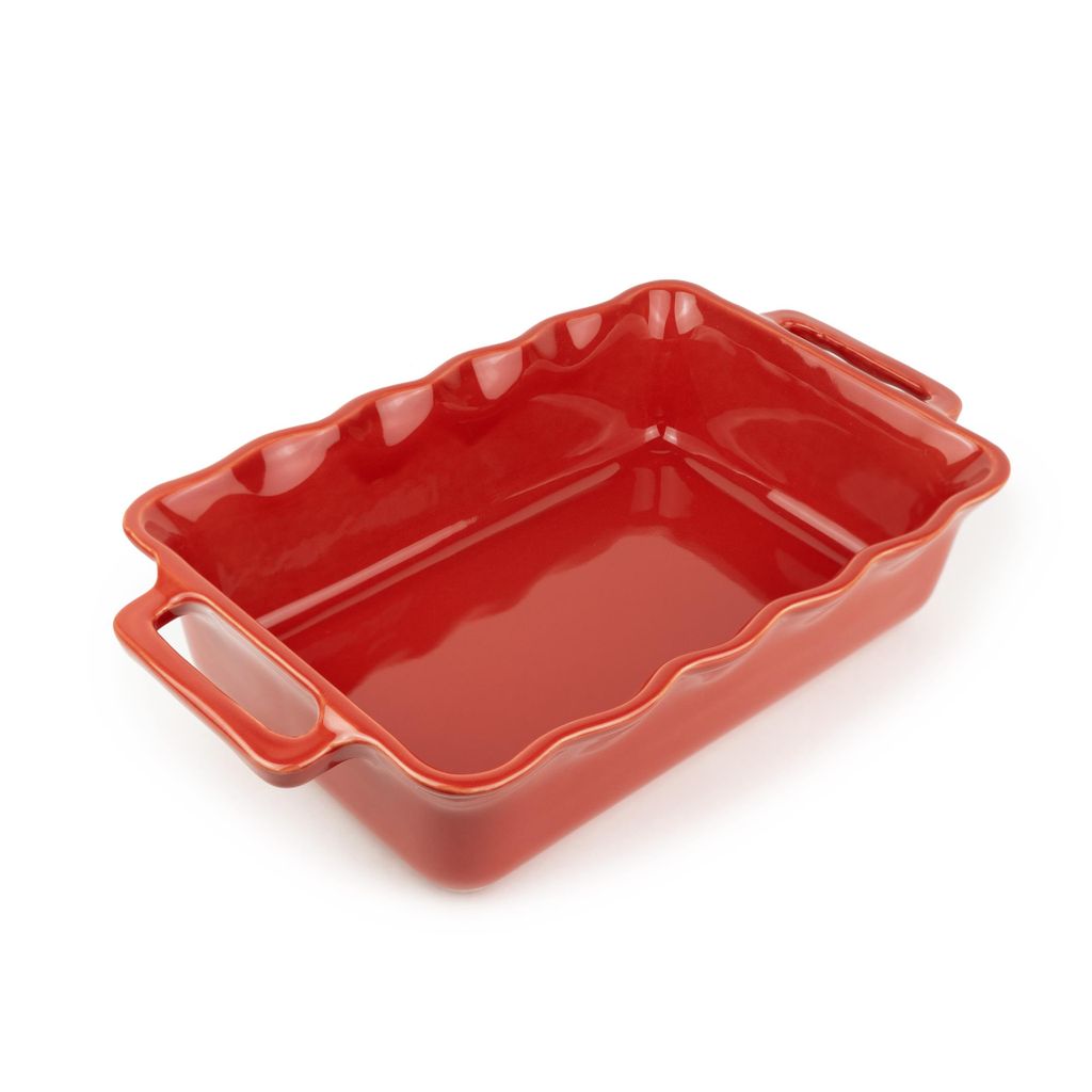 Plat à four rectangulaire Délices rouge 34,5cm Peugeot - Ambiance & Styles