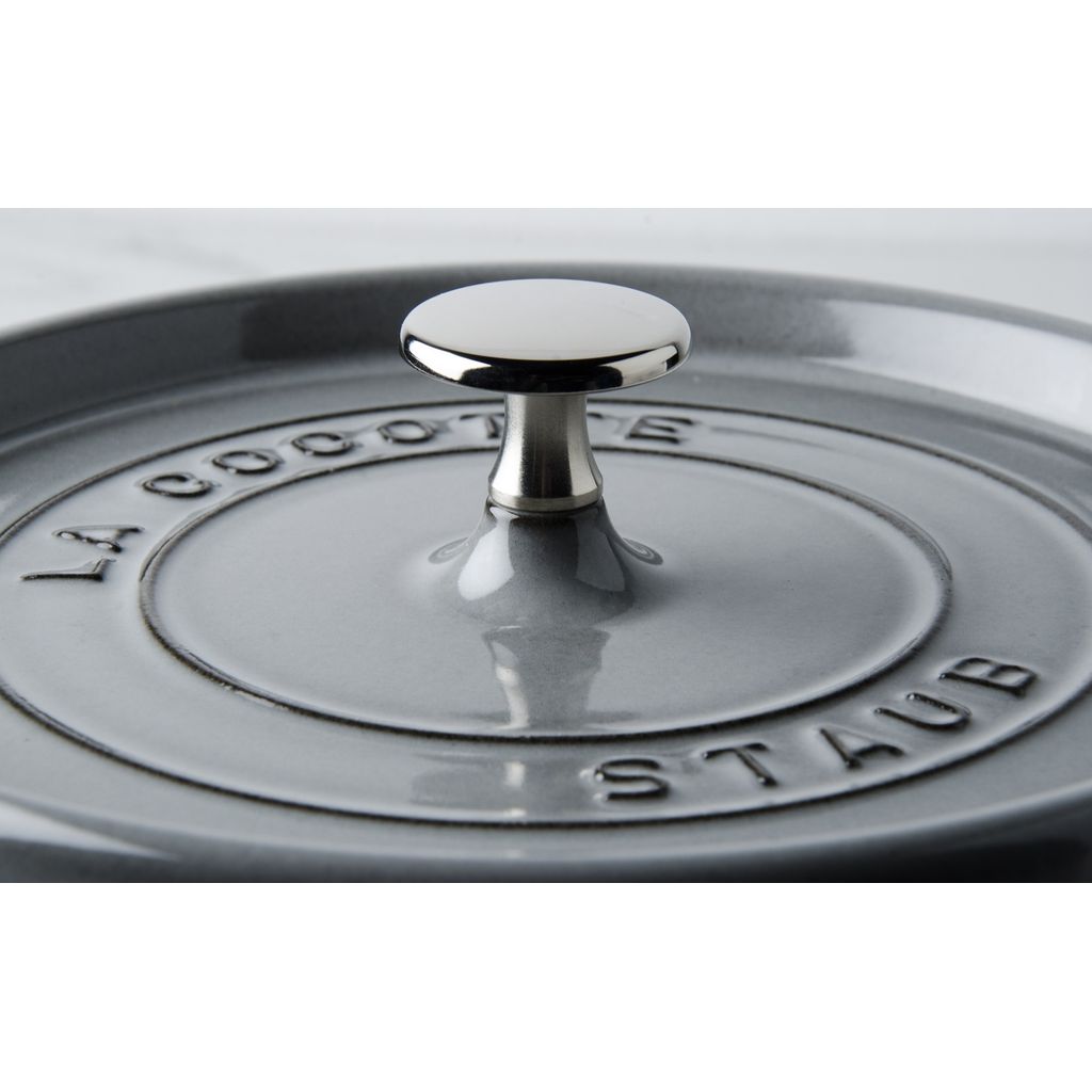 Cocotte en fonte ronde gris graphite 24cm Staub - Ambiance & Styles