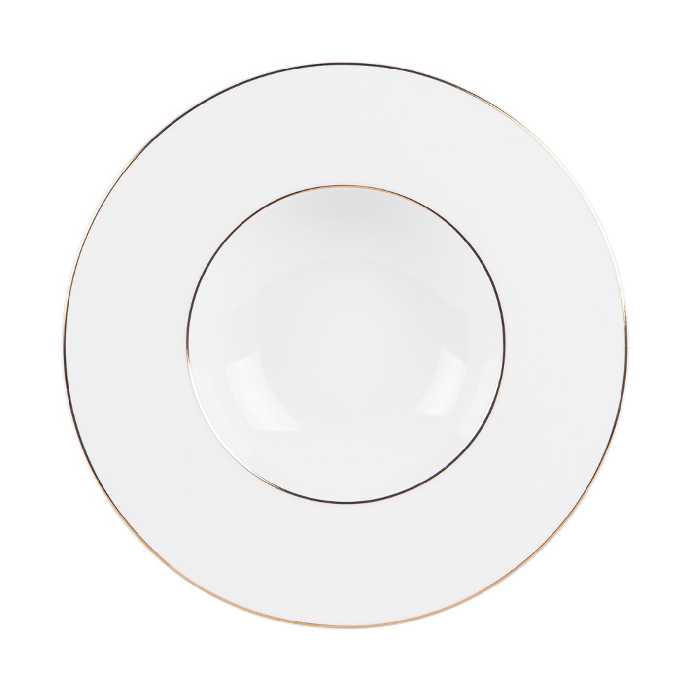 Assiette creuse Victoria filet or Table Passion - Ambiance & Styles