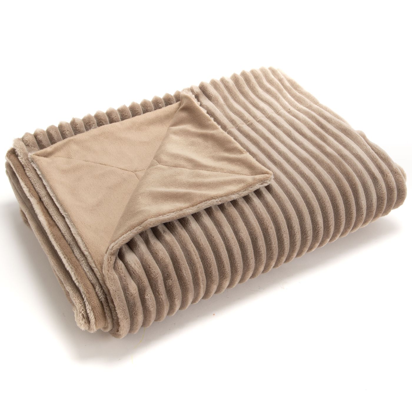 PLAID SULTAN TAUPE 130 x 170 CM - Ambiance & Styles