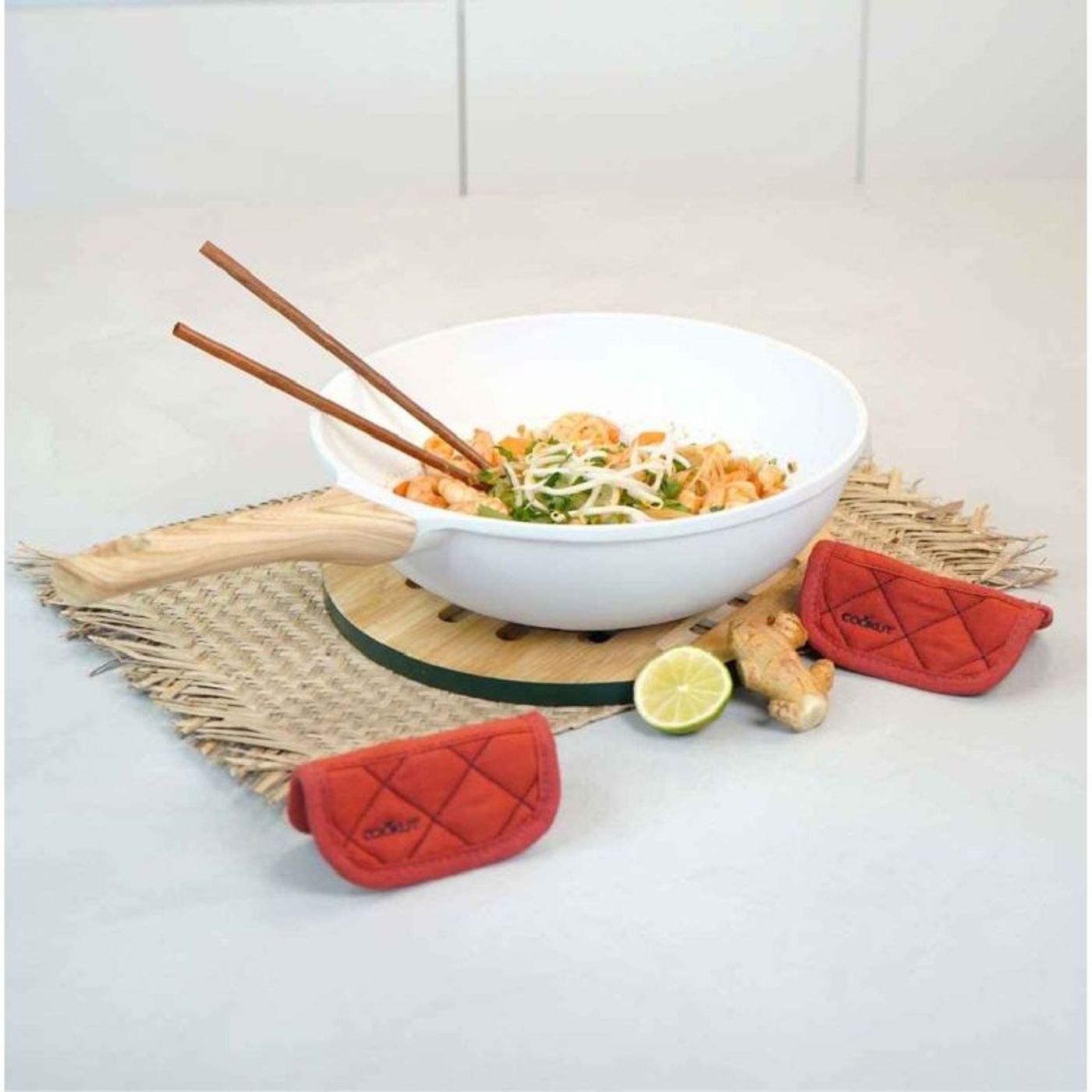 Wok rose 28cm Cookut - Ambiance & Styles