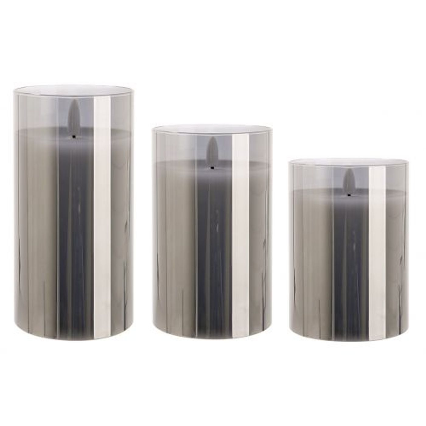 Bougie LED en verre véritable cire - Ambiance & Styles