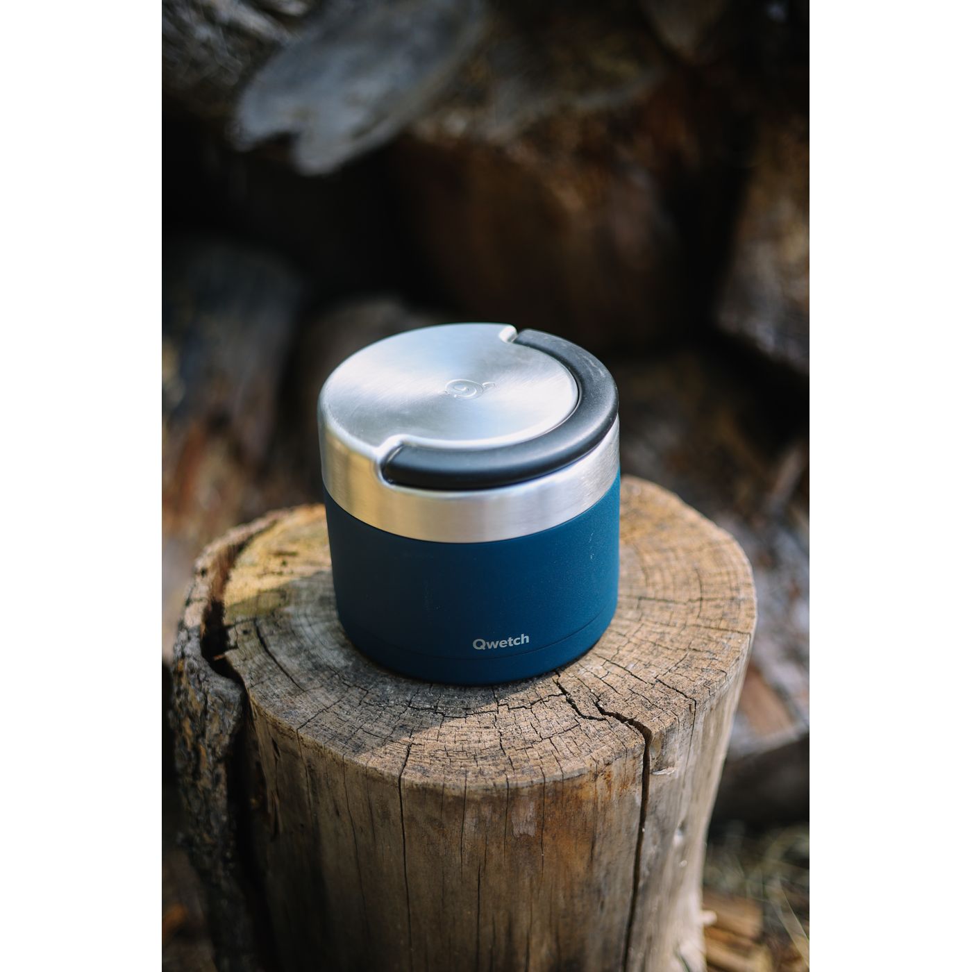 Lunchbox isotherme active granit bleu 850 ml Qwetch - Culinarion