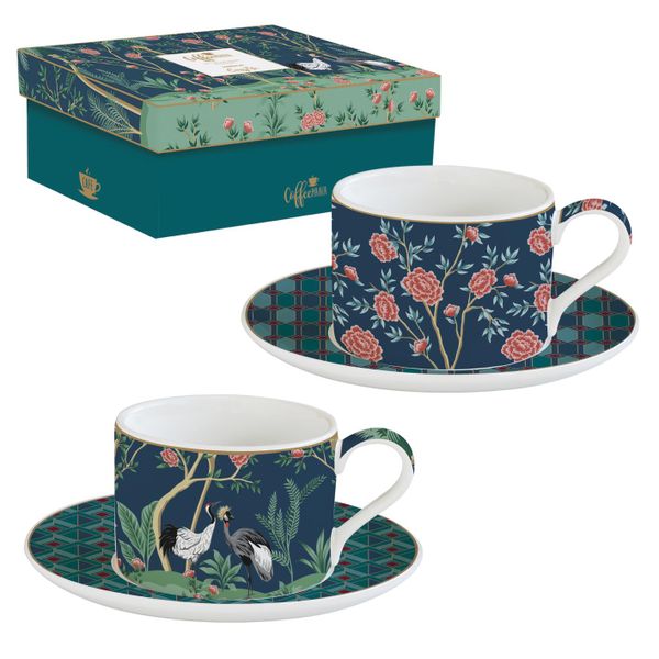 2 paire-tasses déjeuner 24 cl MANDALAY EASY LIFE - Ambiance & Styles