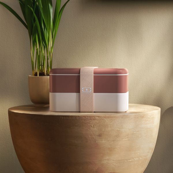 Boîte bento MB Original rose moka MONBENTO - Culinarion