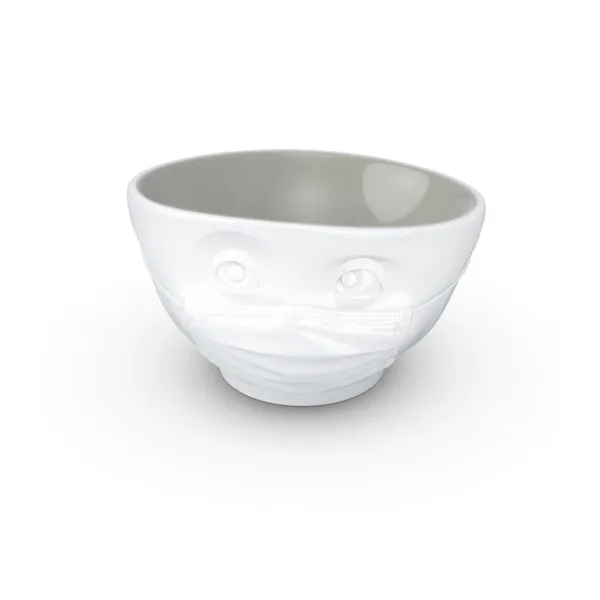 Bol visage Confiant 50cl gris TASSEN - Ambiance & Styles