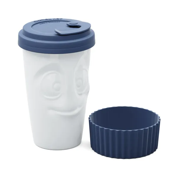 Mug 2Go visage Gourmand bleu marine 40cl TASSEN - Ambiance & Styles